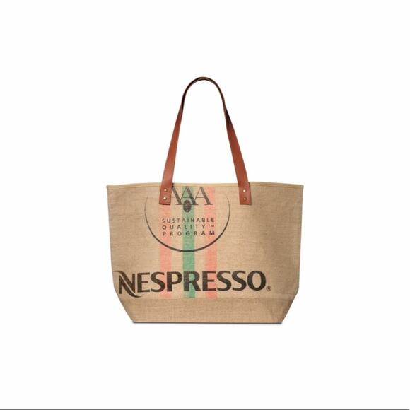 Nespresso | Bags | Nespresso Jute Tote Bag | Poshmark